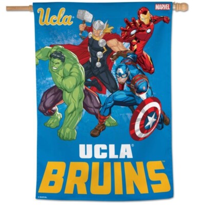 WinCraft NCAA Marvel UCLA Bruins Avengers Marvel Vertical Flag 28"x40 ...