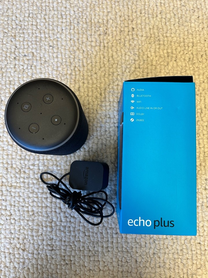 Amazon Echo Plus L9D29R Bluetooth Alexa Voice Control Smart Speaker ...