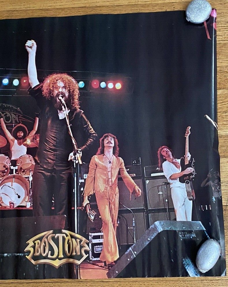 Rare Boston Live Stage 1977 Vintage Original Music Poster 35"X 23" #8 ...