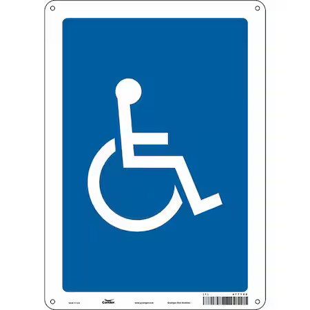 Condor 477T80 Traffic Sign, 14 In H, 10 In W, Polyethylene, Vertical ...