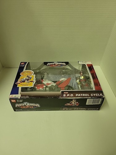 Power Rangers SPD Red Patrol Cycle W/ Ranger New Factory Sealed 2004 ...
