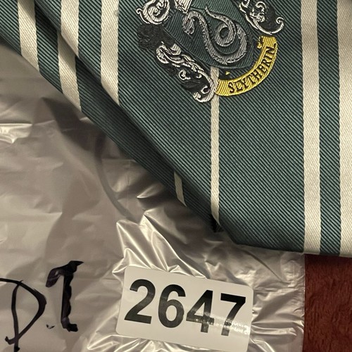 Deluxe Harry Potter Neck Tie Licensed Slytherin Crest Costume Accessory ...
