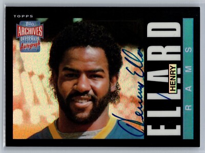 2001 Topps Archives - Reprint Autographs #AA-HE Henry Ellard (AU ...