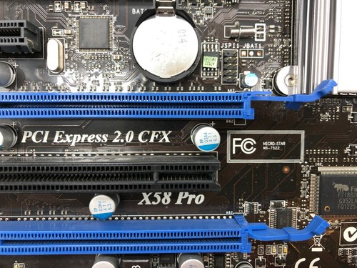 MSI MS-7522 VER:3.1 X58 Pro DDR3 - ATX - Sockel 1366 - mit I/O Shield # ...