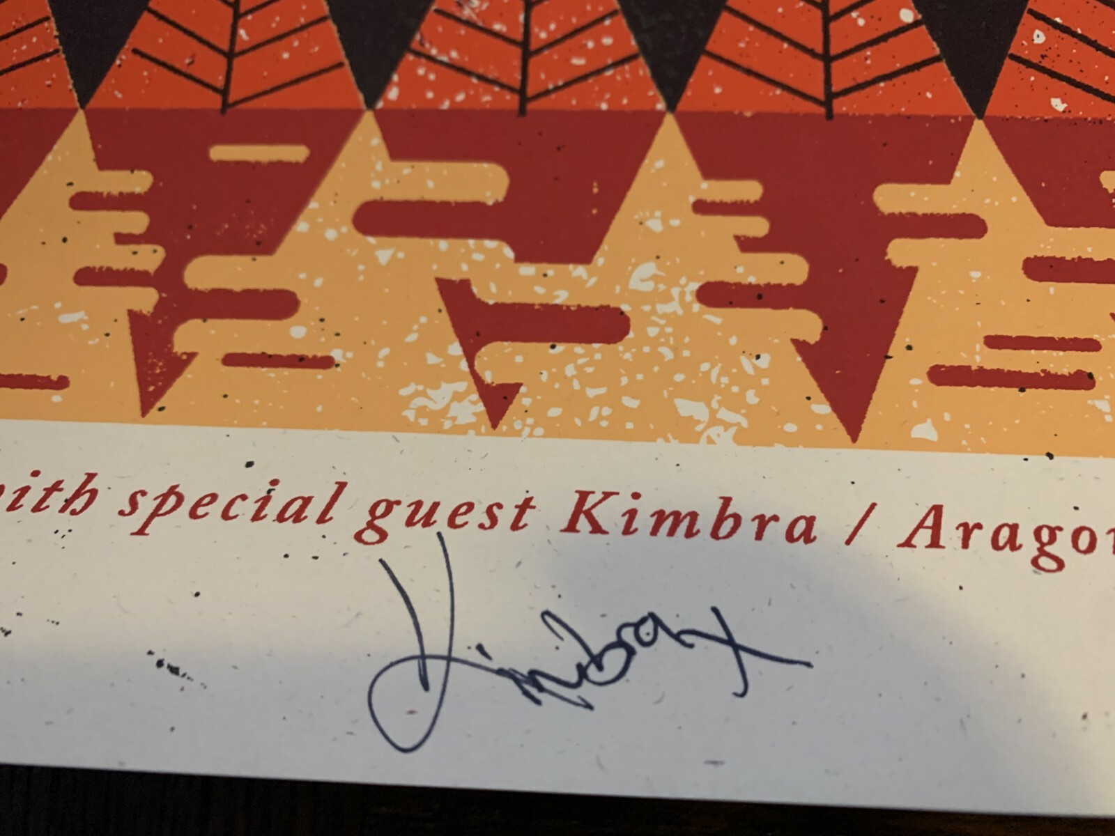 GOTYE / KIMBRA SIGNED 2012 TOUR POSTER - BACKSTAGE PASS ARAGON BALLROOM ...