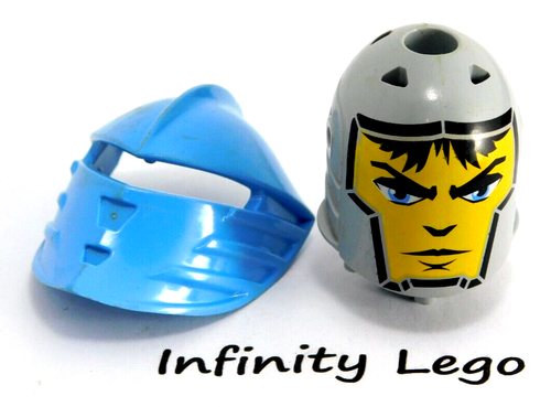 LEGO Jayko Minifigure Large Head Medium Blue Musk Kingdom II Knights ...