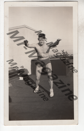 Beefcake Muscle Vintage Gay Interest 4"x3" B&W Photo Sexy Risqué Pinup ...