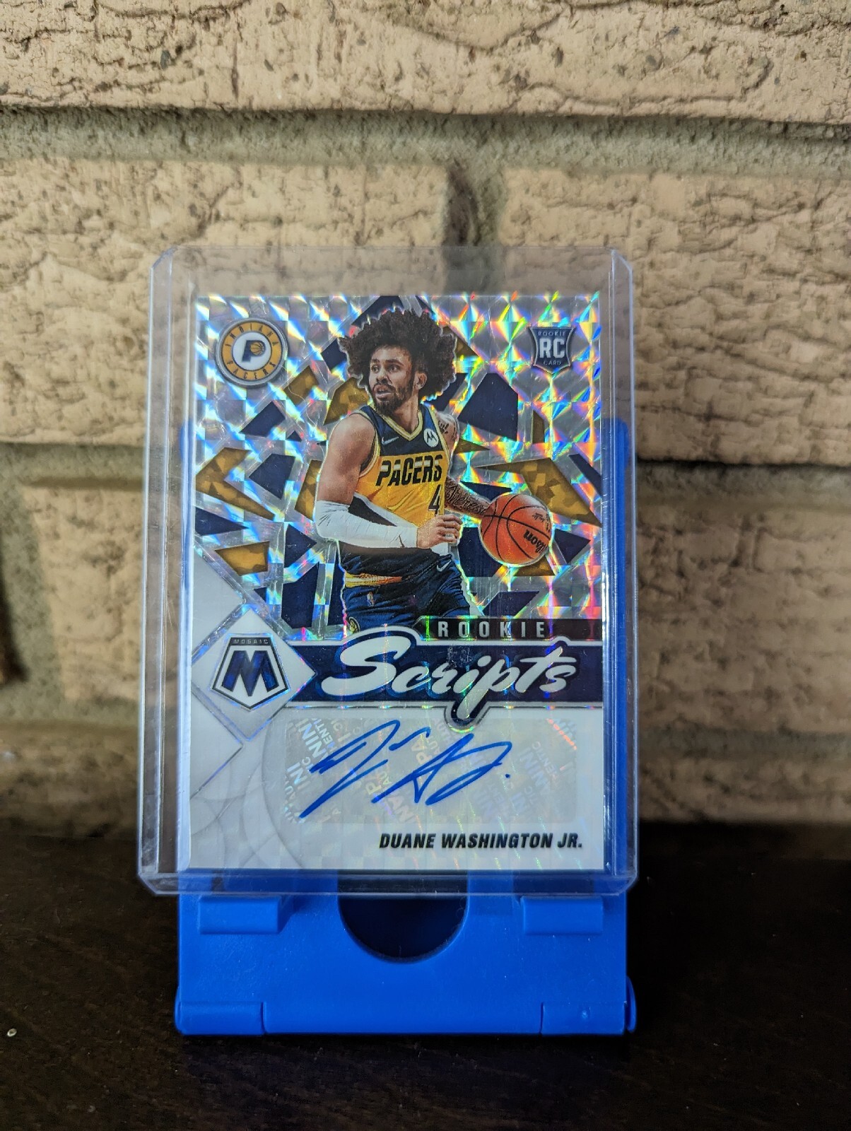 2021-22 Panini Mosaic Duane Washington Jr. Rookie Scripts Prizm ...