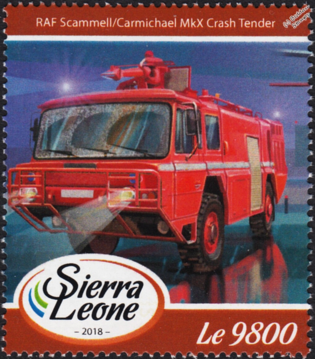 RAF SCAMMELL / CARMICHAEL Mk.X Crash Tender Fire Engine Truck Vehicle ...