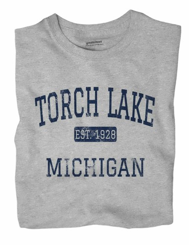 Torch Lake Michigan MI T-Shirt Antrim County EST | eBay