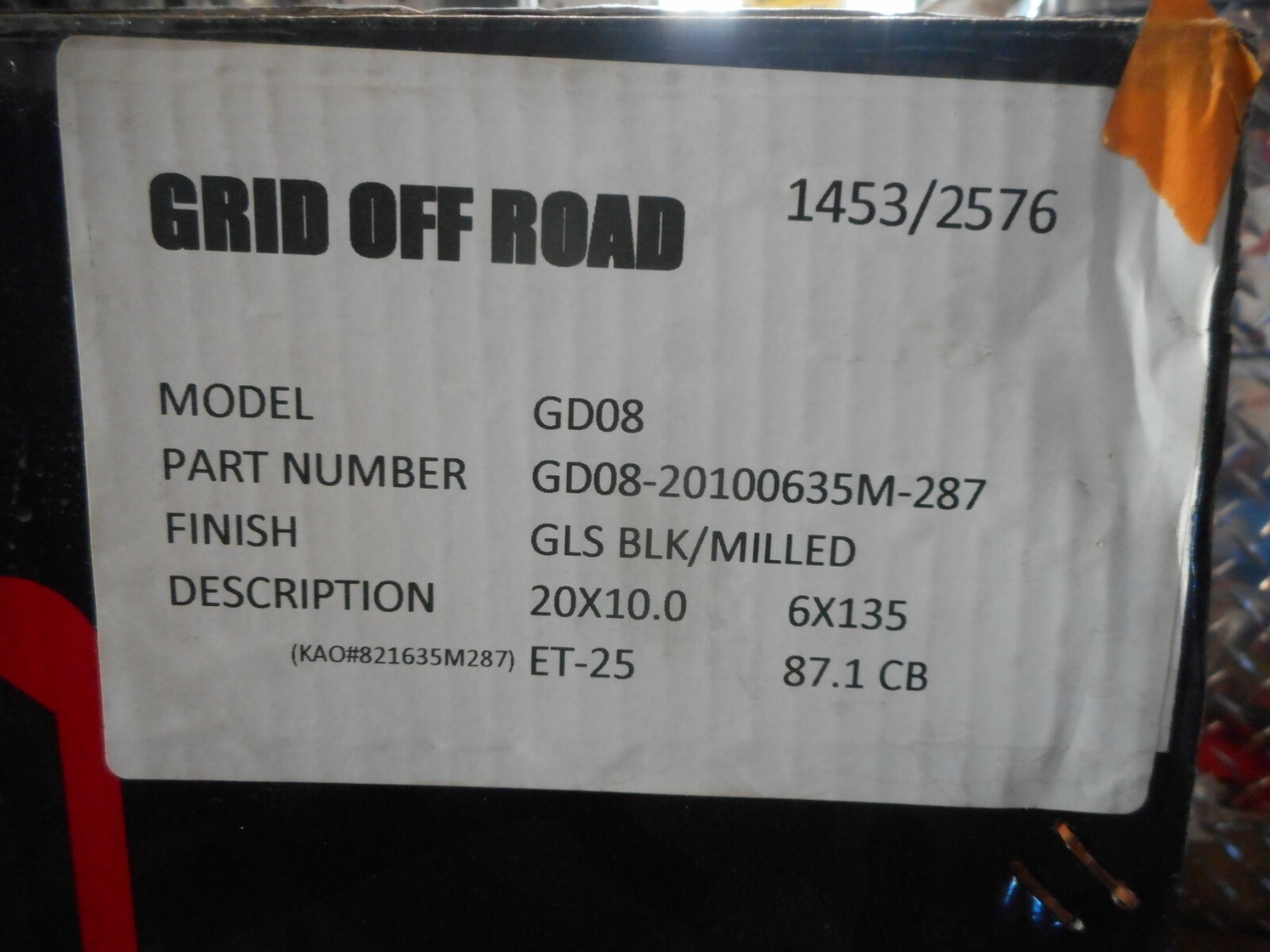 GRID MILLED GLOSS BLACK GD8 WHEELS SET OF 4 GD08-20100635M-287 | eBay