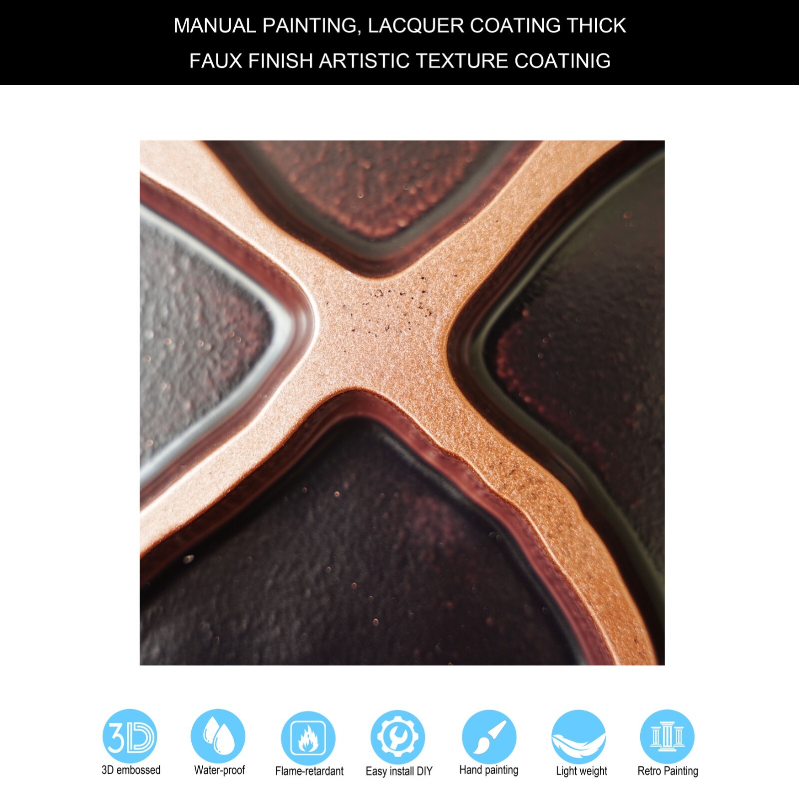 Patina Ceiling Tiles Embossed Wall Panel DecorPL28 Traditional copper ...