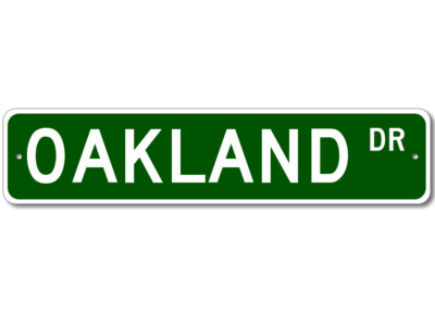 OAKLAND Street Sign - Personalized Last Name Signs | eBay