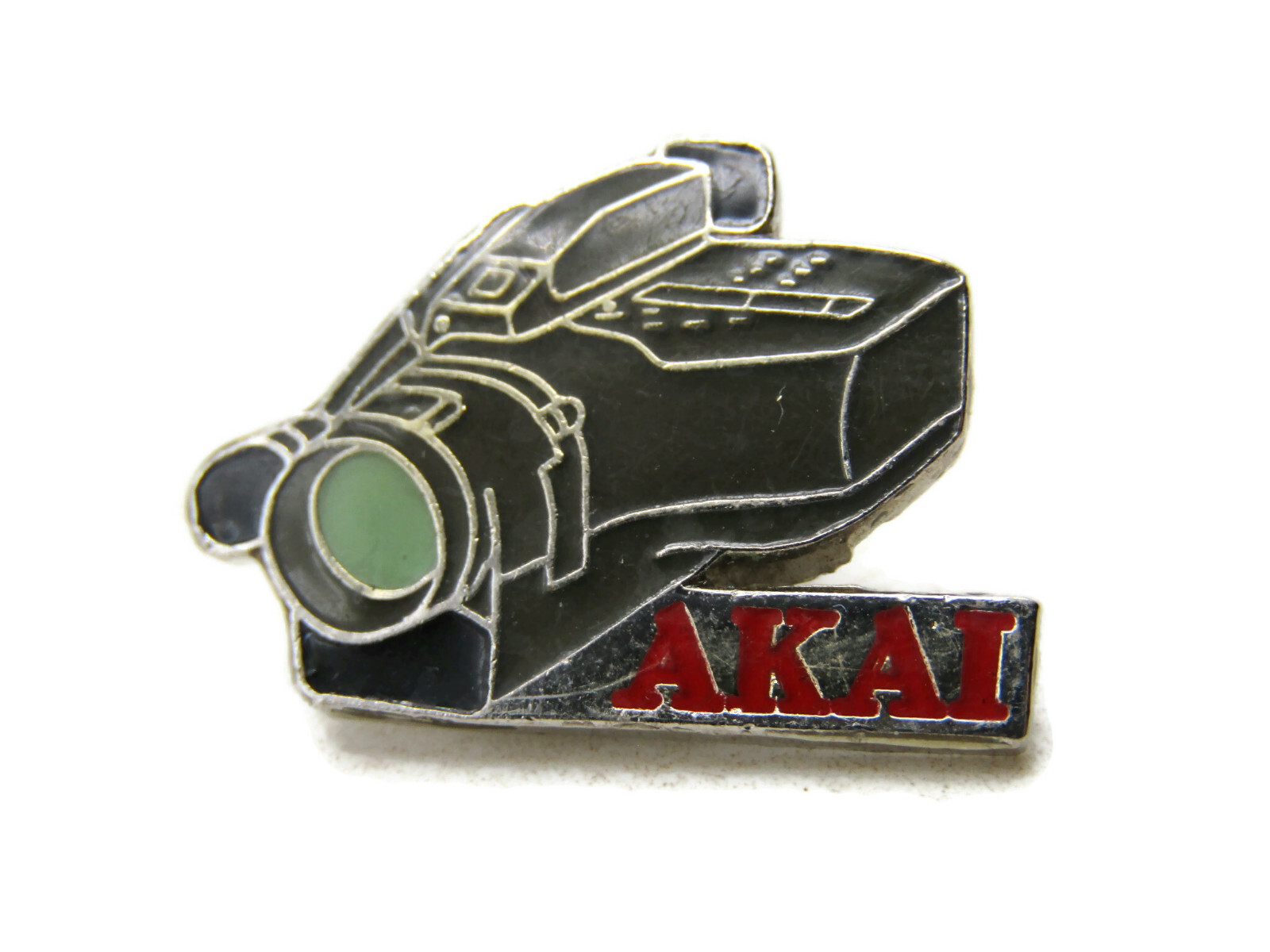 AKAI Lettered Video Camera Pin Silver Tone | eBay