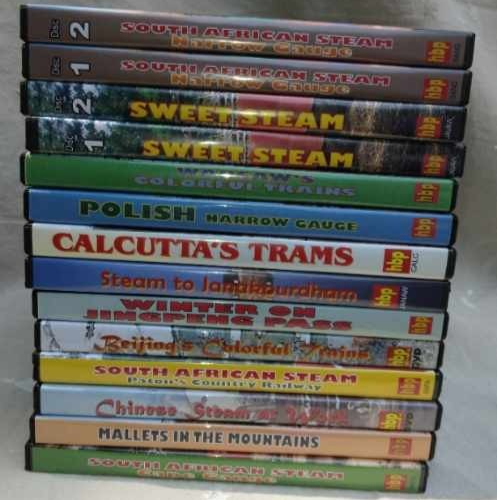set lot (14) fourteen Railroad Train Locomotive DVDs Highball ...