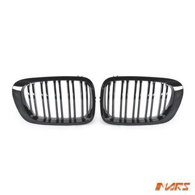 Gloss Black M4 Style Grill for BMW E46 99-02 Coupe 320ci 323ci 325ci ...