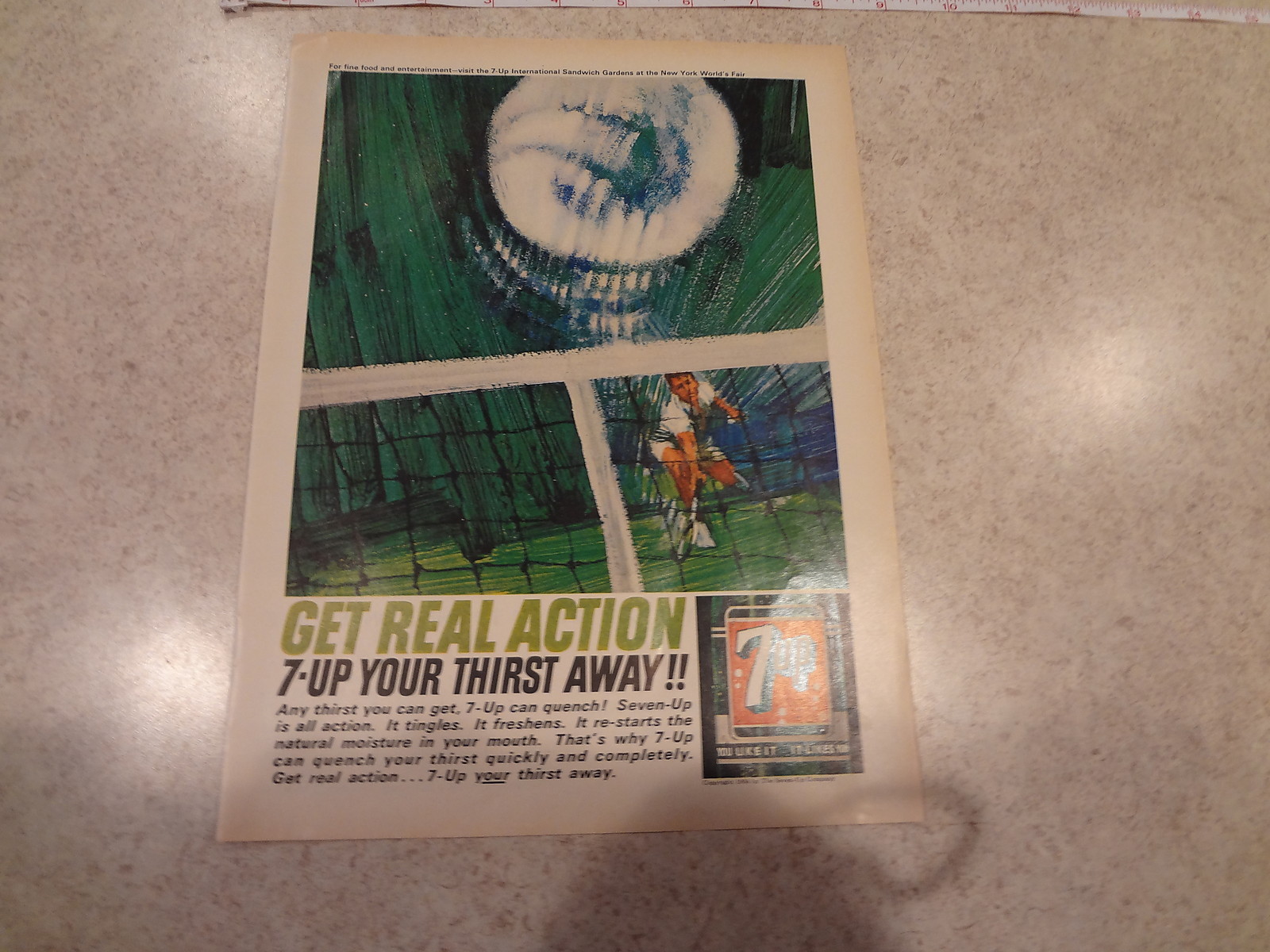 1964 7-Up Vintage Magazine Ad "Get real Action." | eBay
