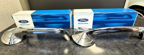 B5A-7022600-A NOS Ford Inner Door Handles 1955 1956 Thunderbird 1952 ...