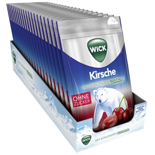 Multipack: 20x Wick Hustenbonbons Kirsche à 72g | eBay