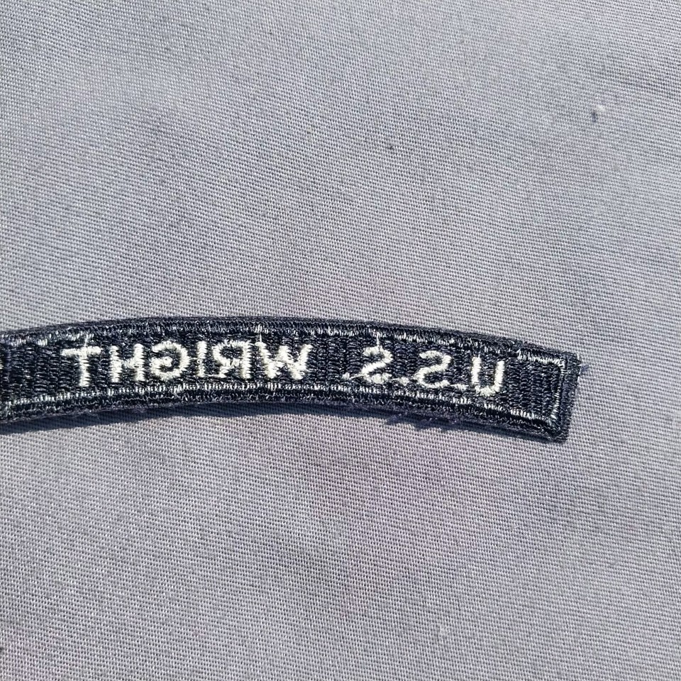 USS U.S.S. Wright Bass Naval Navy Ship Tab Rocker Ribbon 3.5" Patch | eBay