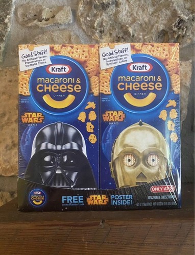 2015 Star Wars Kraft Macaroni & Cheese 4 Boxes With Collectible Poster ...
