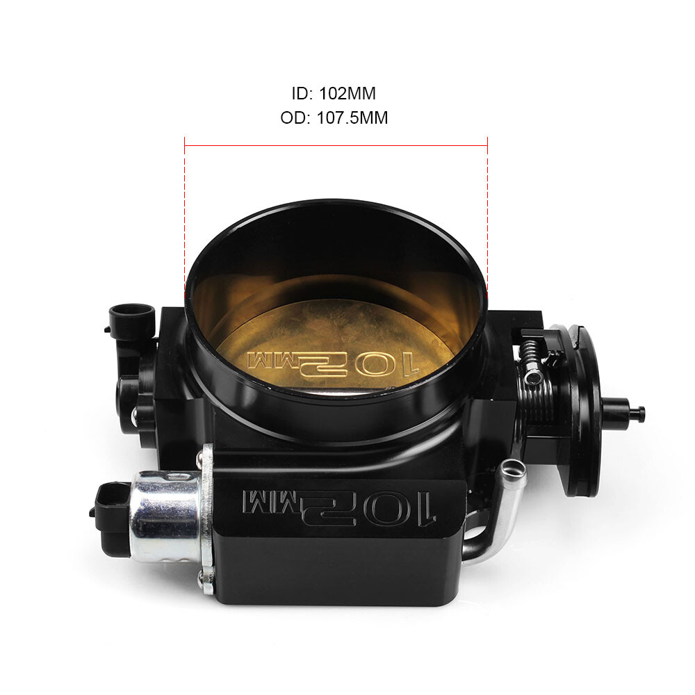 New 102mm Throttle Body+TPS IAC Adapter Plate For GM III LS1 LS2 LS6 ...