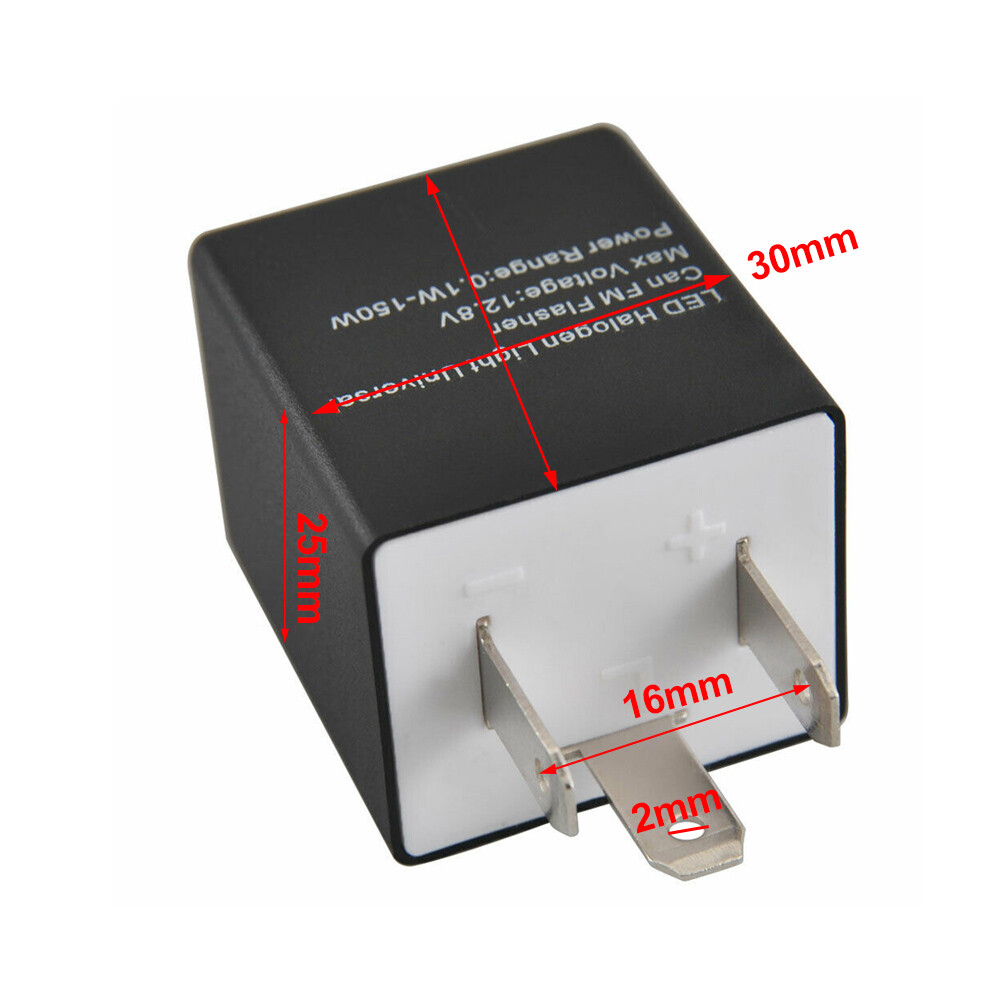 3 Pin Adjustable Flasher Rate LED Indicator Relay Car Bike Turn Signal ...
