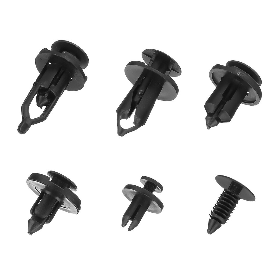 200x Car Box Set Bumper Fender Liner Push Type Retainer Clips Fastener ...