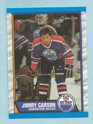 1989-90 OPC O-Pee-Chee Hockey Jimmy Carson #127 Edmonton Oilers MINT ...