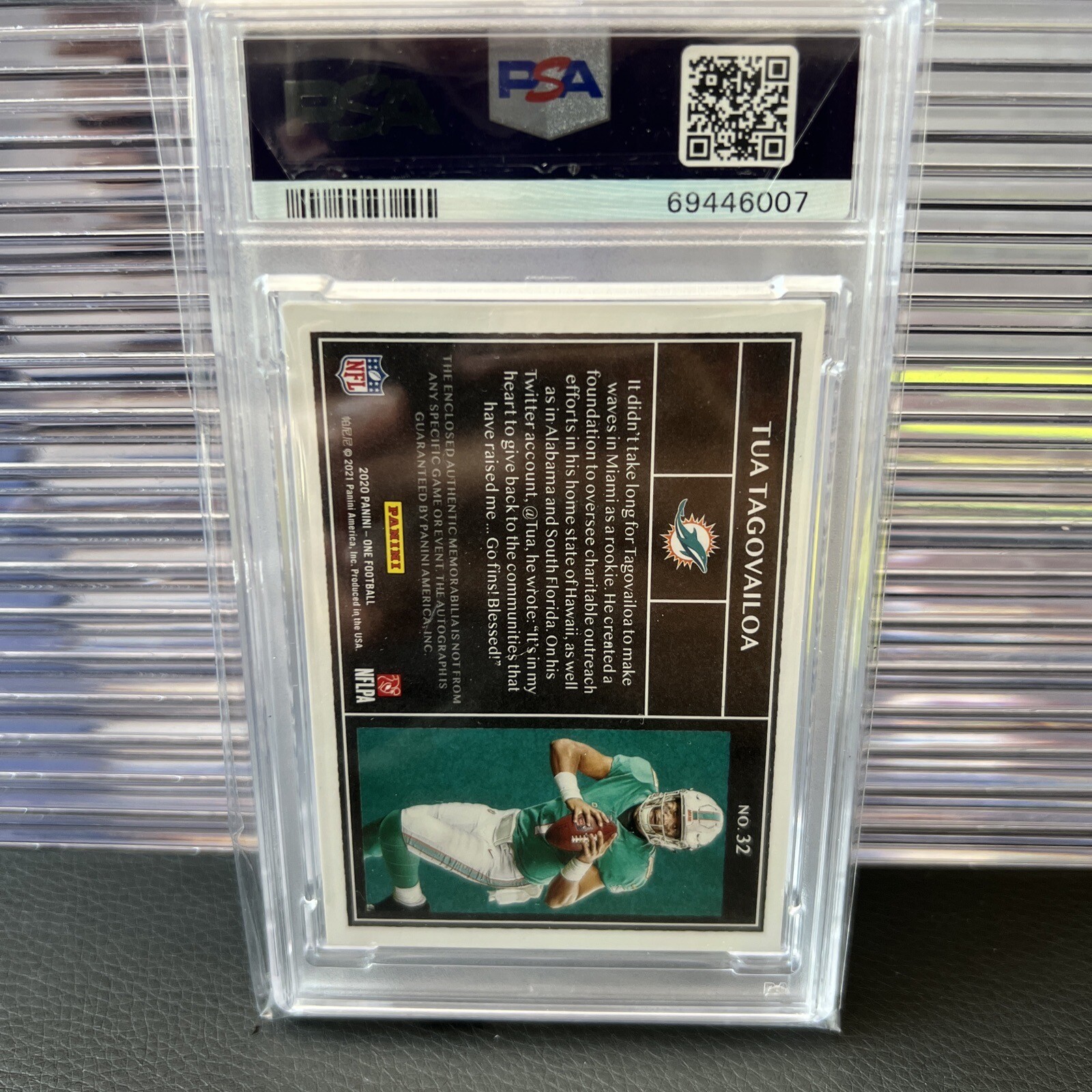 2020+Panini+One+-+Rookie+Dual+Patch+Autographs+Blue+%2332+Tua ...