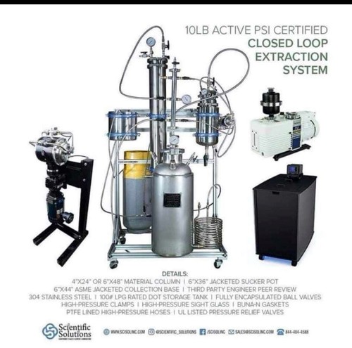 scientific solutions 10lb active psi certified closed loop extraction system | eBay