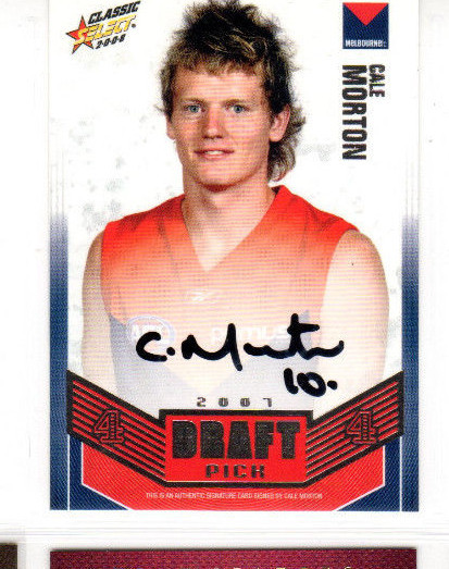 2008-Classic-Draft-Pick-Platinum-Signature-DPP4-CALE MORTON 058 of 100 ...