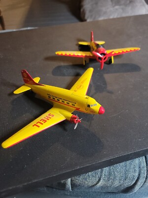 Shell Petroleum Corporation DC-3 Airplane Bank + Shell Orion Plane Bank ...