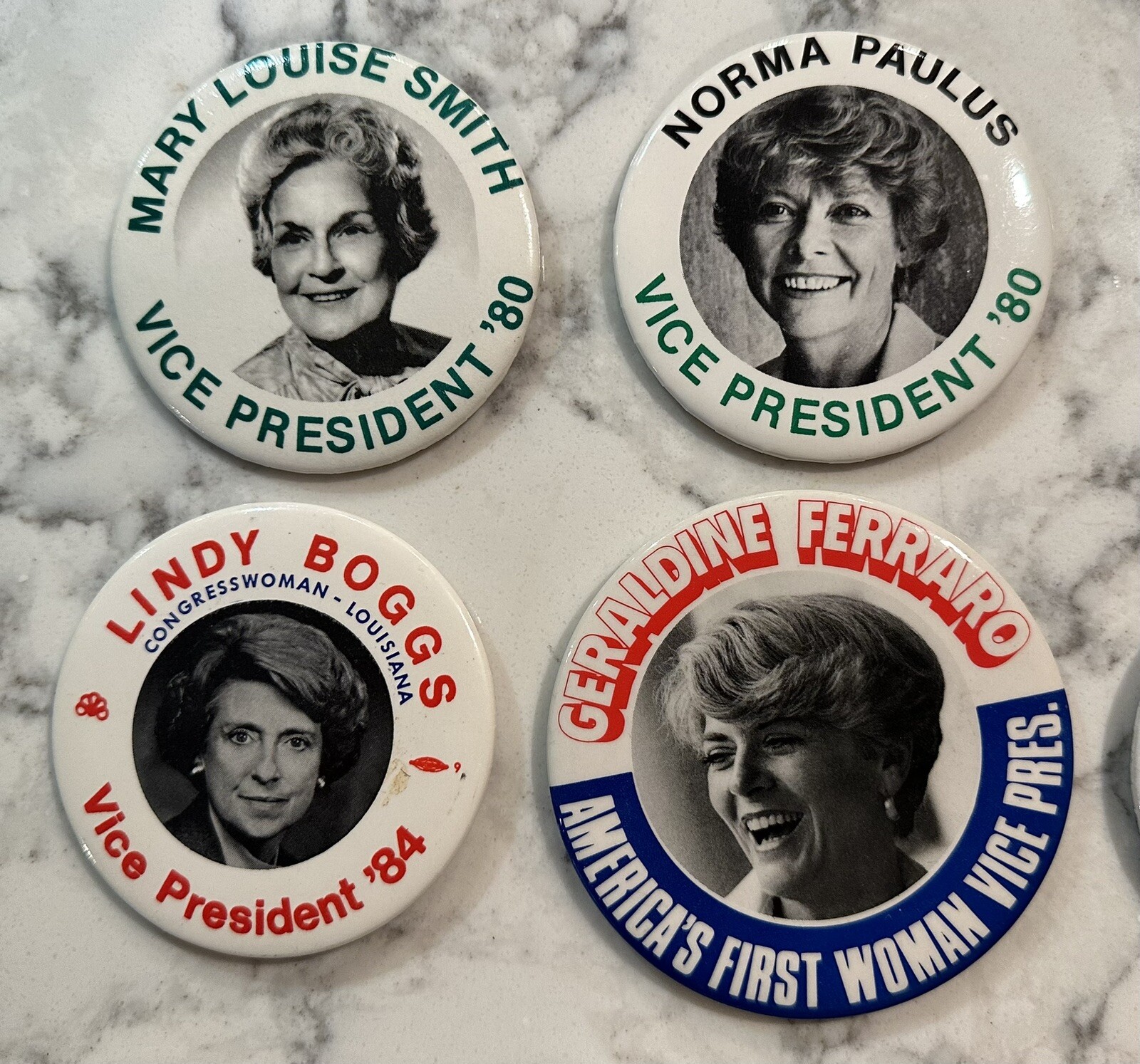 Lot of 12 Vintage Women For Vice President Campaign Buttons Pinbacks | eBay