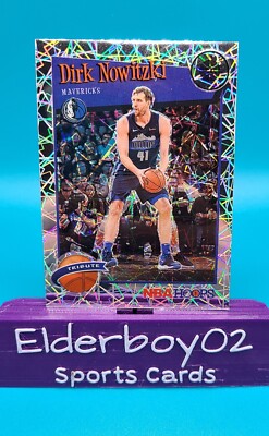 Dirk Nowitzki Laser Tribute 2019-20 NBA Hoops Premium Stock Dallas ...