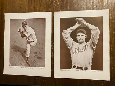 Dick Wakefield Tom Bridges Baseball Magazine Premium Vtg Baseball ...