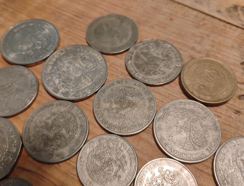 Vintage Mexican Coin Collection Lot - Of 36 Unique Coins from Mexico ...