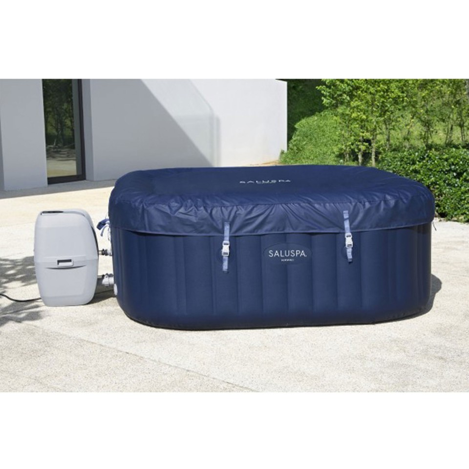 SaluSpa Hawaii 4-6 Person Smart AirJet Inflatable Hot Tub with App ...