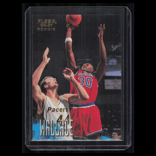 Ben Wallace Rookie #268 1996 Fleer Washington Bullets Basketball Card ...
