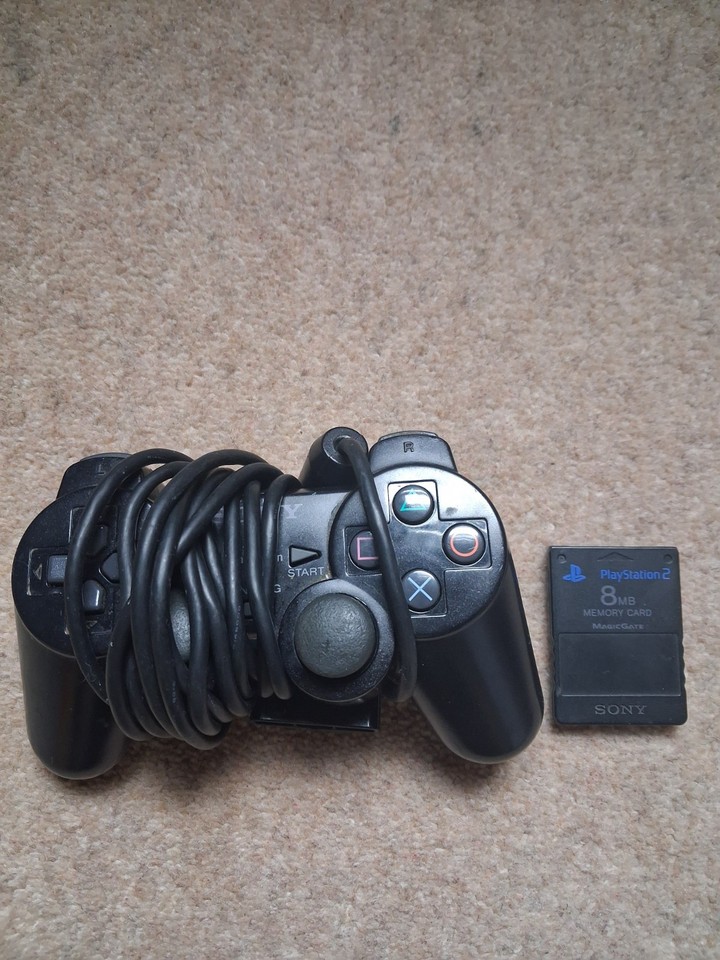 PlayStation 2 Sony Console Bundle. 18 Games, Wireless Controller, 8mb ...