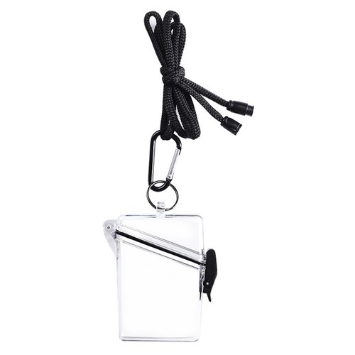 Waterproof Durable Clear Plastic Card Key Holder Crush Proof Case With ...