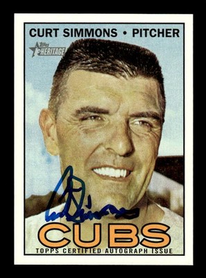 2016 Topps Heritage #ROA-CS Curt Simmons Real One Autographs | eBay