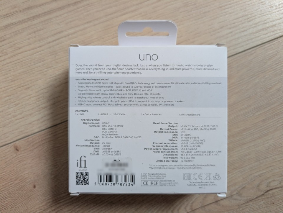 ifi Audio UNO USB DAC Digital-Analog-Wandler und Kopfhörerverstärker | eBay.de