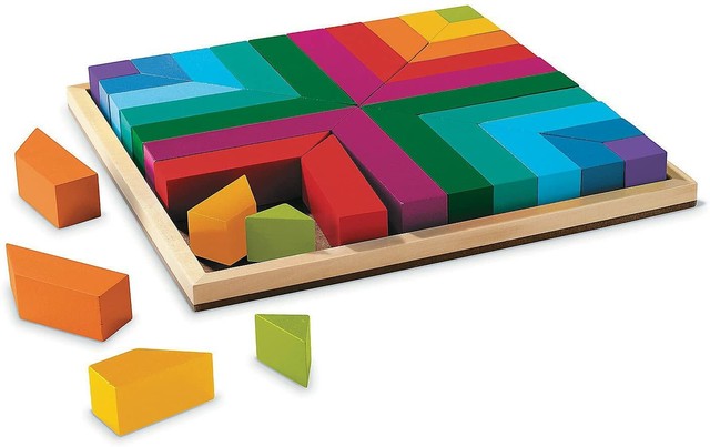 MindWare Pattern Play Color by Design Wooden Block Game for sale online ...