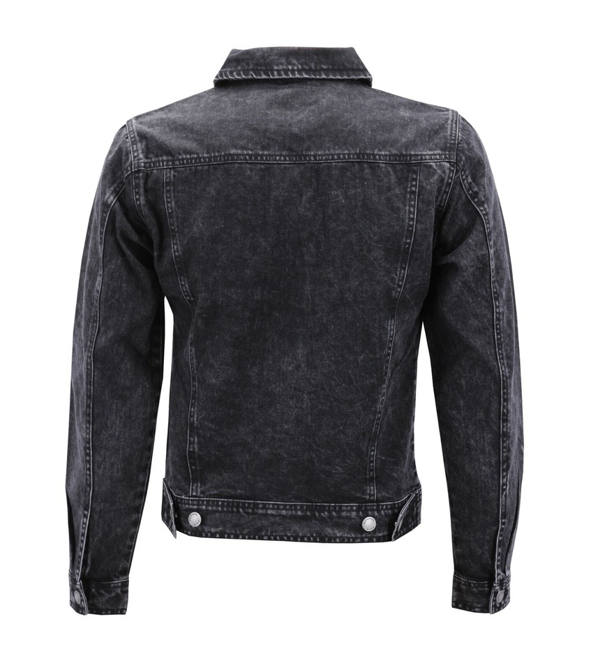 Red Label Men’s Premium Casual Faded Denim Jean Button Up Cotton Slim ...