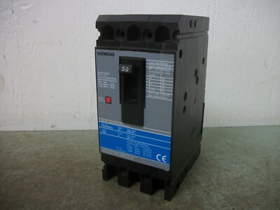SIEMENS SENTRON ED6 CIRCUIT BREAKER ED63M050 50AMP 600VOLT 3POLE NOB | eBay