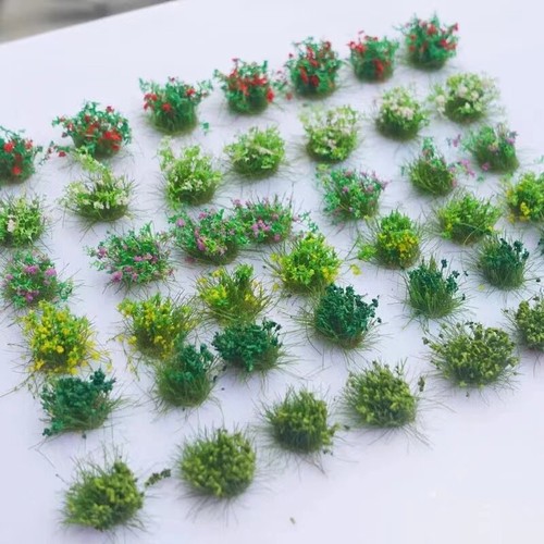 HO/OO Scale Miniatures Season Multicolor Flower Clusters Horticultural ...