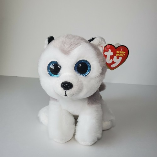 Ty Beanie Baby 6" BUFF the Husky Dog Plush Stuffed Animal Toy MWMTs ...