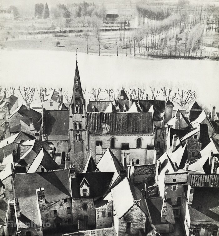 1930s Vintage ROBERT POZNANSKI France Village Chinon Winter Snow Photo ...