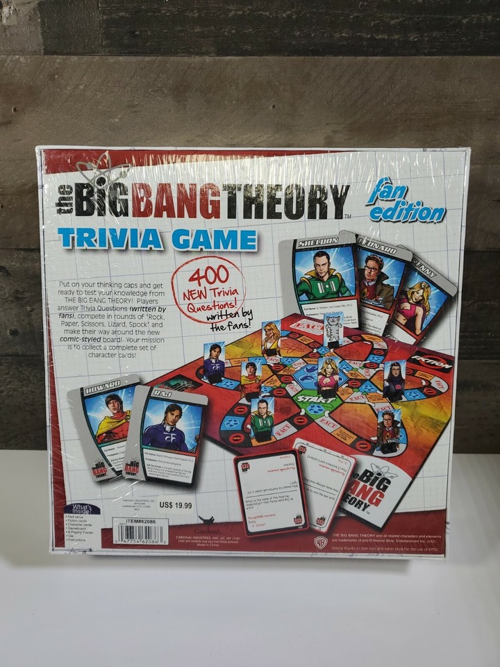 THE BIG BANG THEORY TRIVIA GAME:FAN EDITION-400 NEW TRIVIA QUESTIONS | eBay